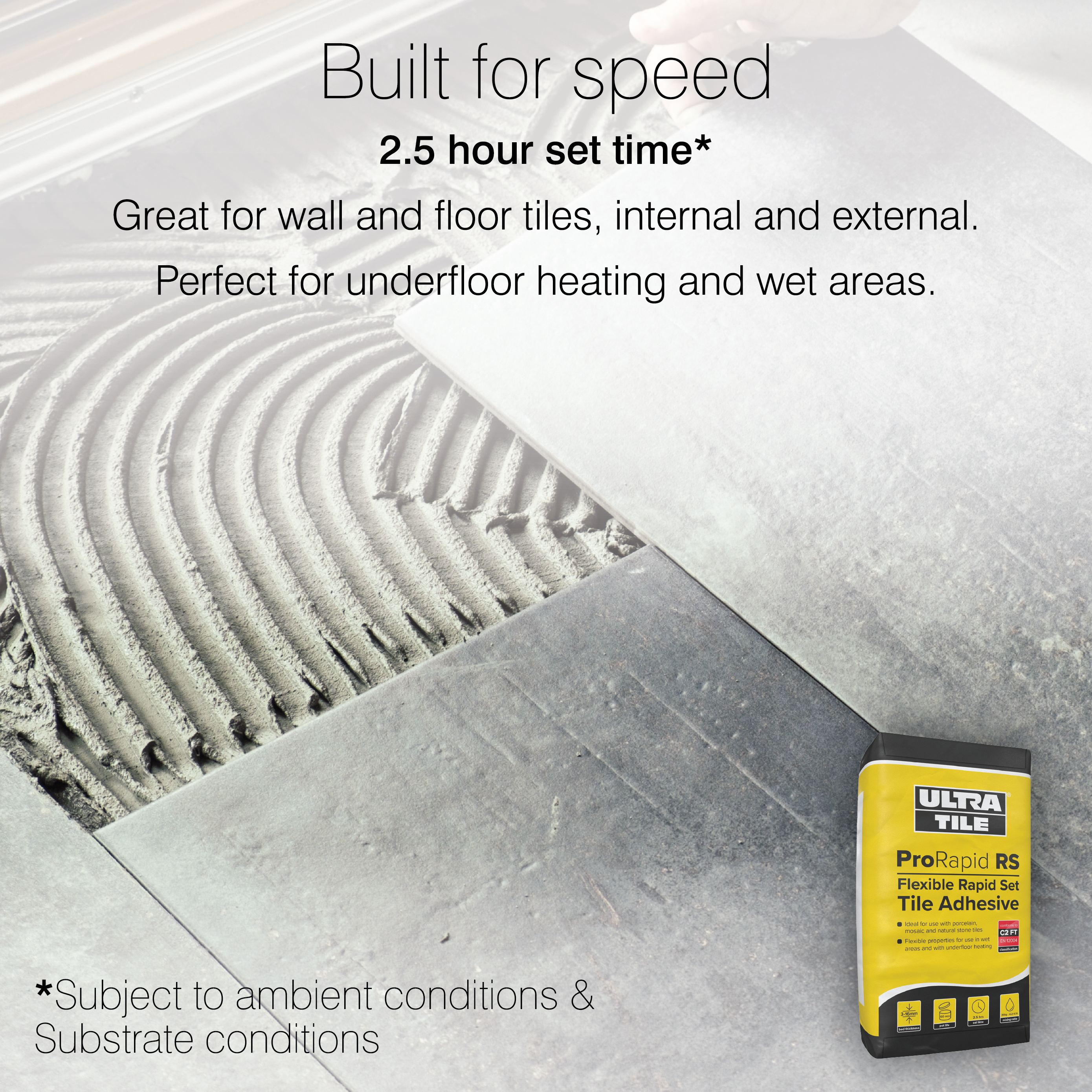 UltraTile ProRapid Flexible Tile Adhesive | Lowest Price