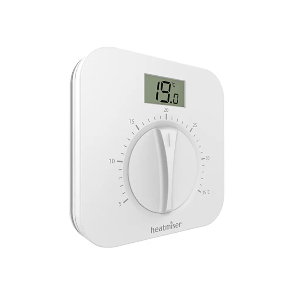 Heatmiser DS1-L Central Heating Dial Thermostat (with screen) | Lowest ...